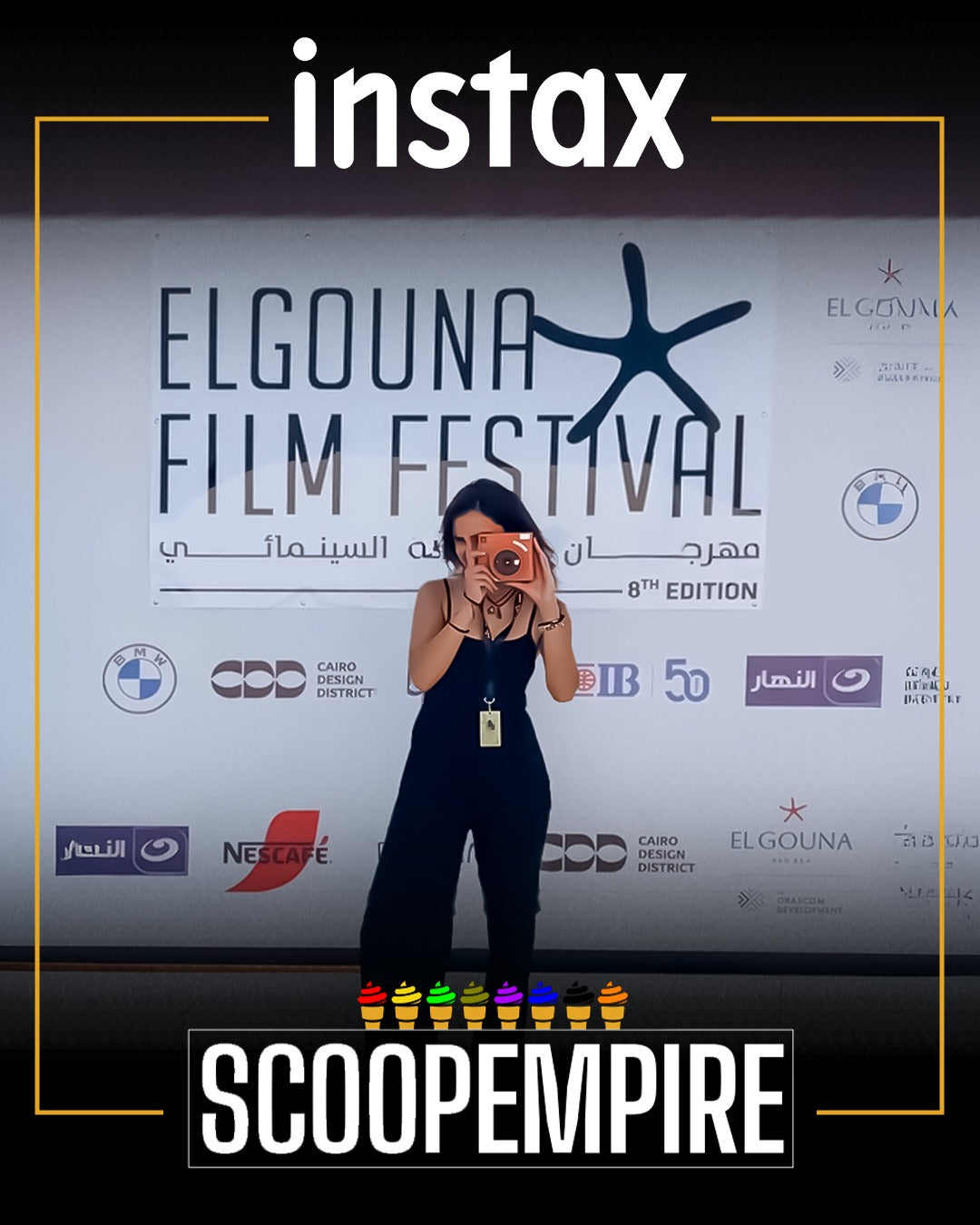 El Gouna Film Festival Instax Red Carpet Appearance with Scoop Empire ...